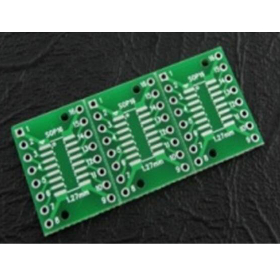TSSOP16/SSOP16/SOP16/SOIC16/SO16 to DIP16 Adapter Breakout PCB Board ...